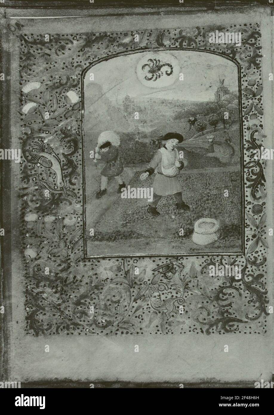 Horarium Latinum (Hourbage), called Dresdner Prayerbuch Stock Photo - Alamy