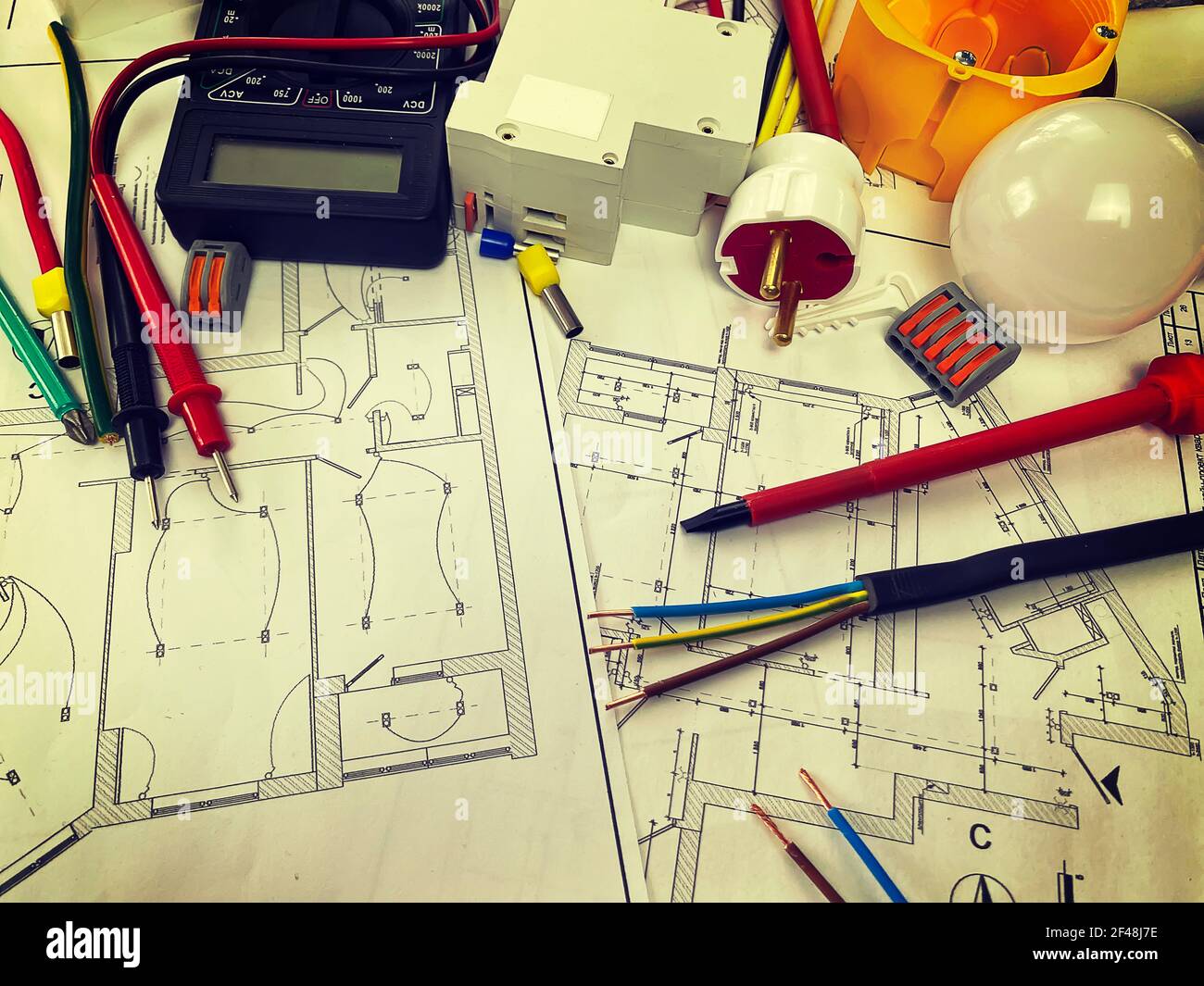 Electrician plan hi-res stock photography and images - Alamy