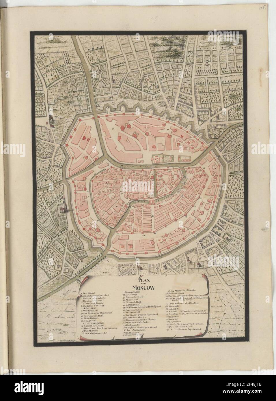 Plan of Moscow Stock Photo - Alamy