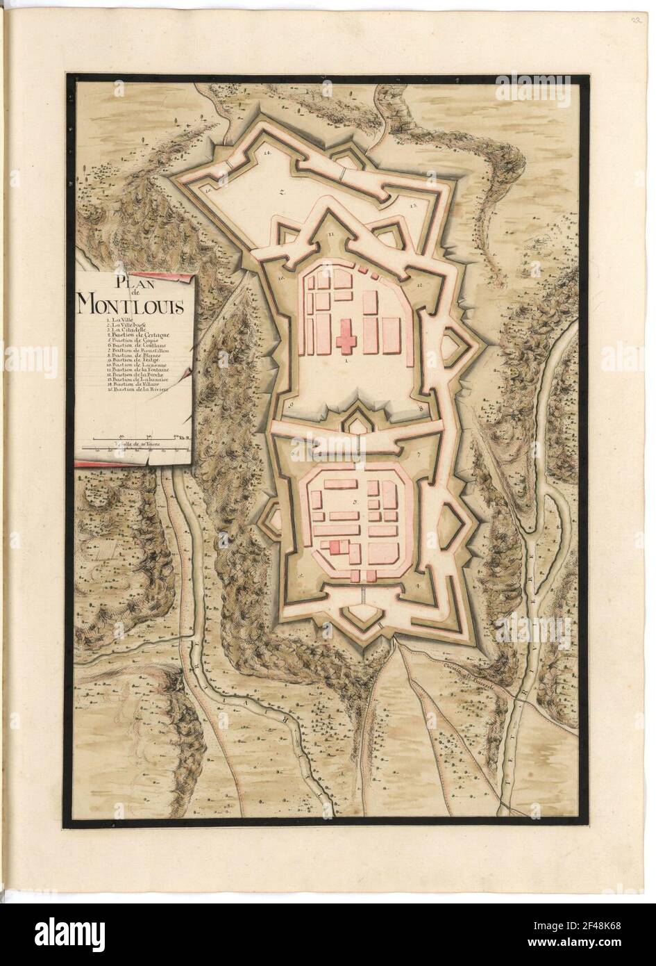 Map of Montlouis Stock Photo - Alamy