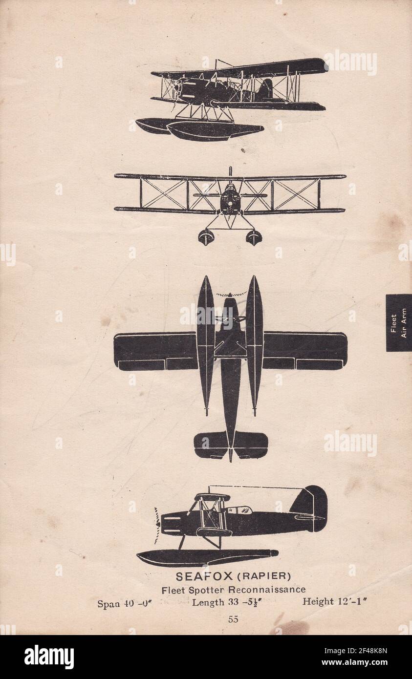 WW2 plane recognition - Seafox (Rapier) Fleet Spotter Reconnaissance ...