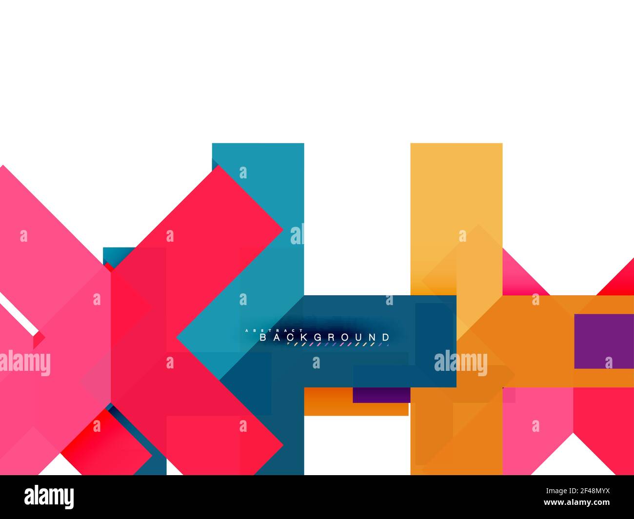 Multicolored abstract geometric shapes, geometry background for web ...