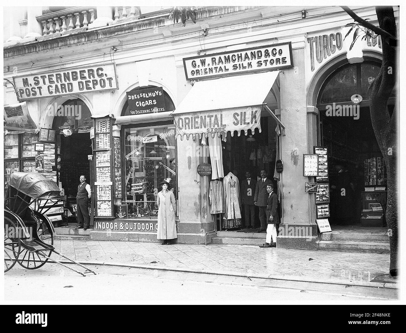 Shops on streets Black and White Stock Photos & Images - Alamy