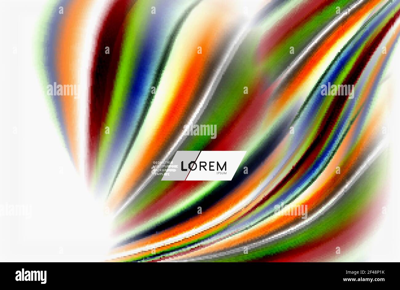 Rainbow color waves, vector blurred abstract background. Rainbow color ...