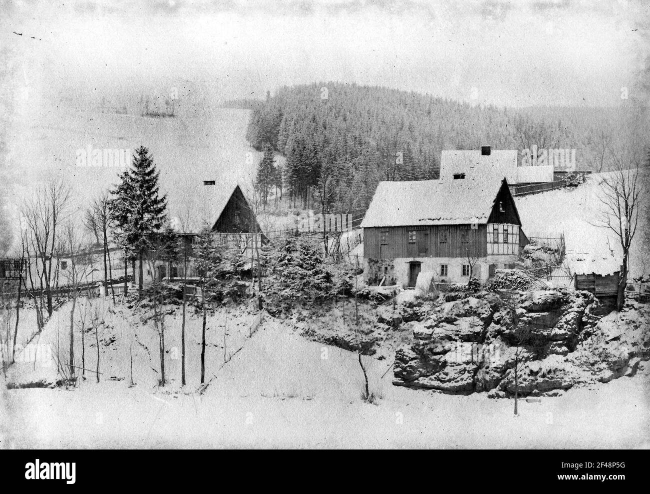 Buildings in street opposite Black and White Stock Photos & Images - Alamy