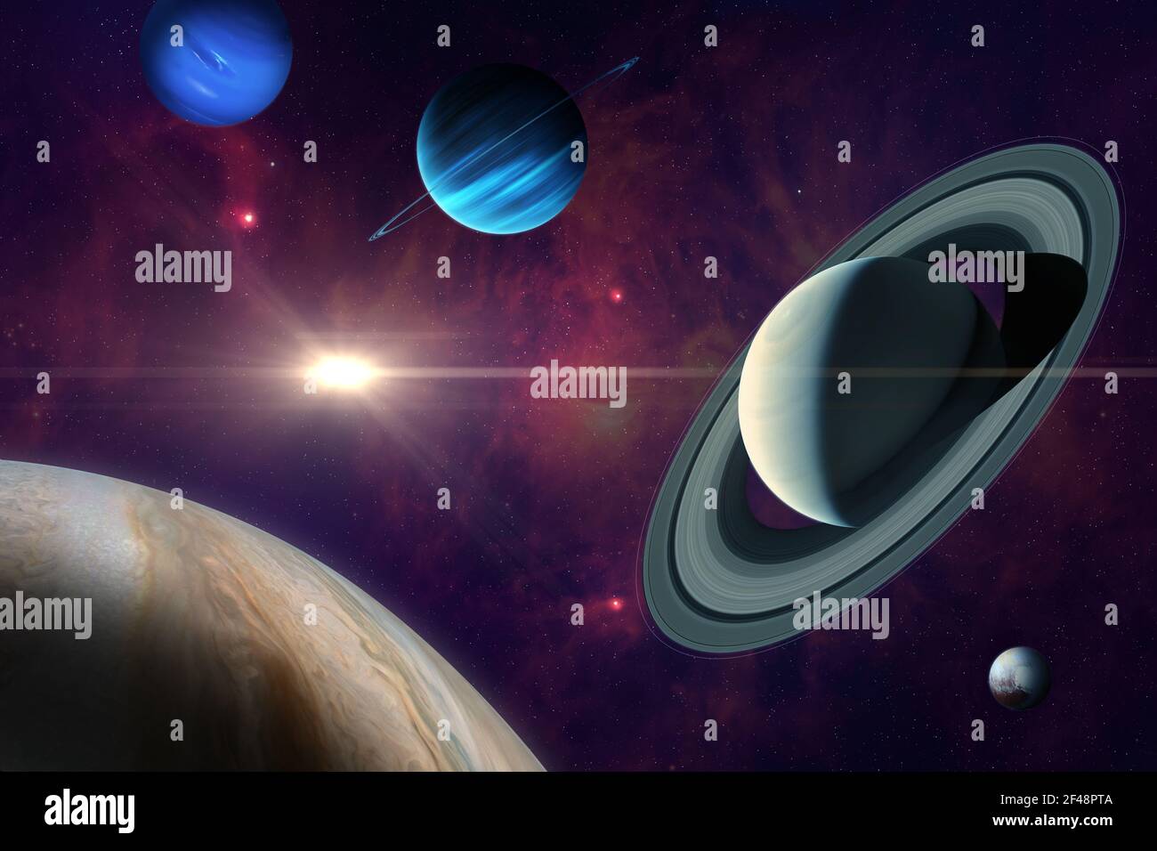 The Gas Planets And Pluto