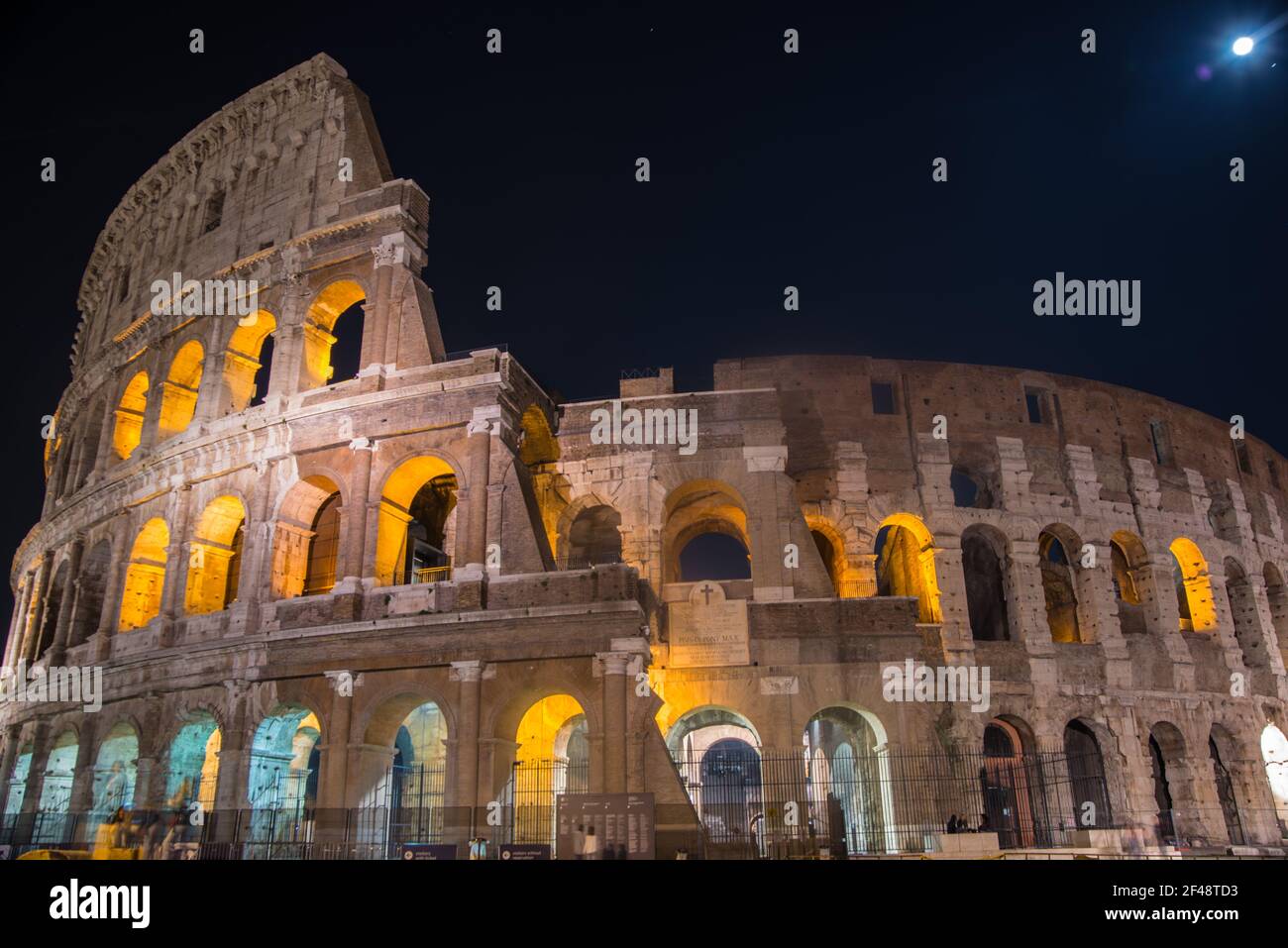 The Colosseum in Rome, night photo Stock Photo - Alamy