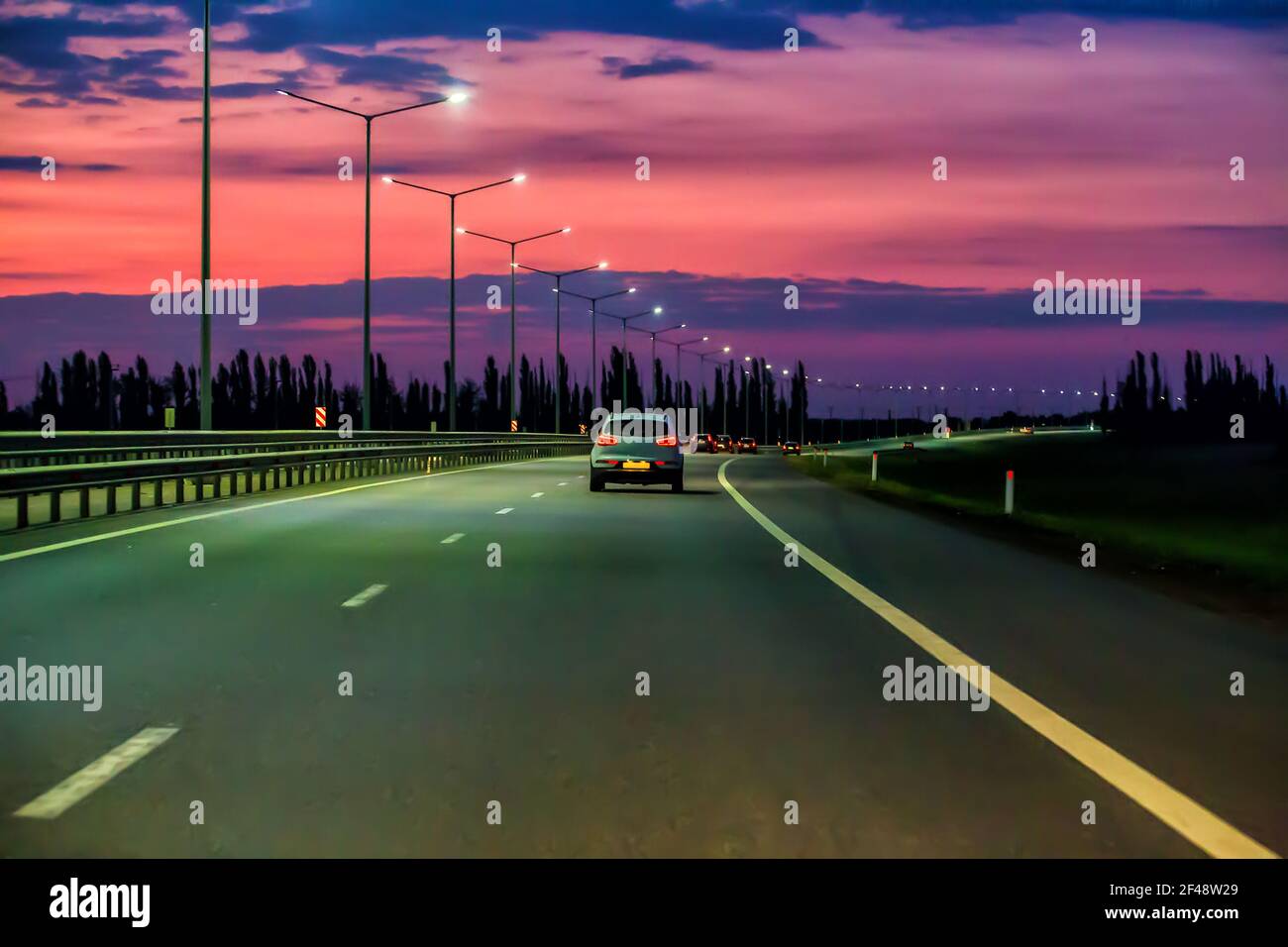 Highway outside the city hi-res stock photography and images - Alamy