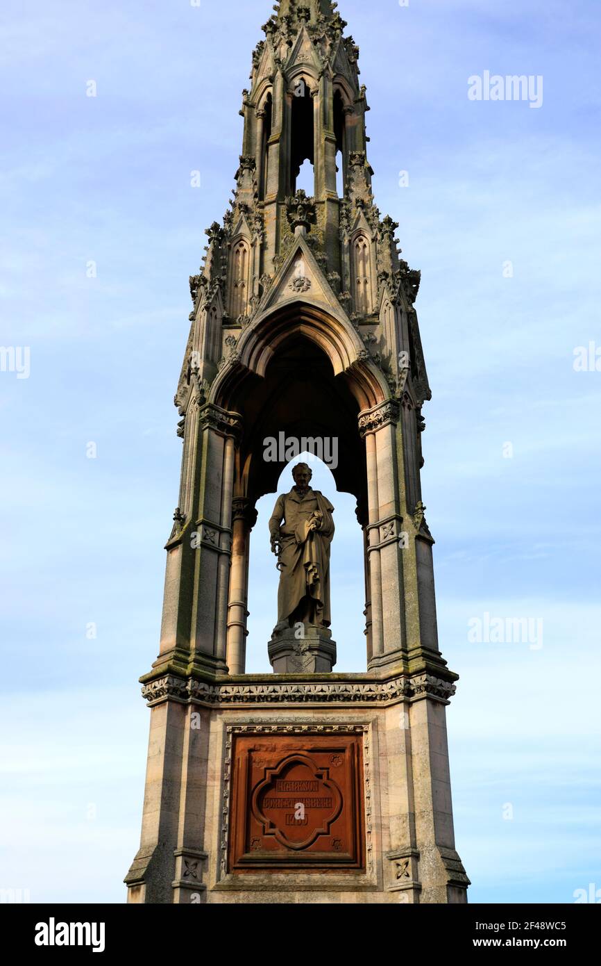 The Thomas Clarkson Memorial, Wisbech town, Cambridgeshire, England; UK ...