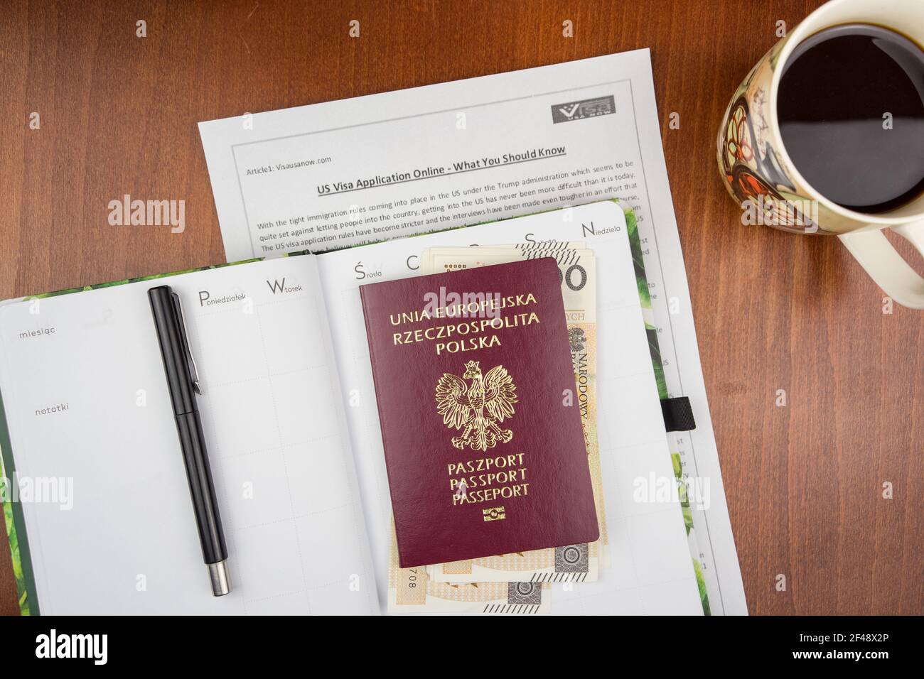 Polish passport hi-res stock photography and images - Alamy