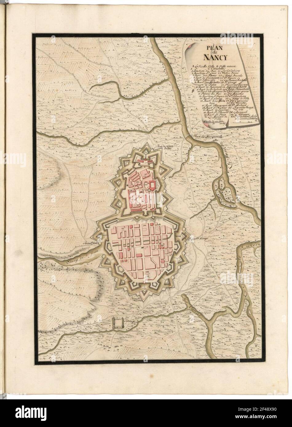 Plan of Nancy Stock Photo - Alamy