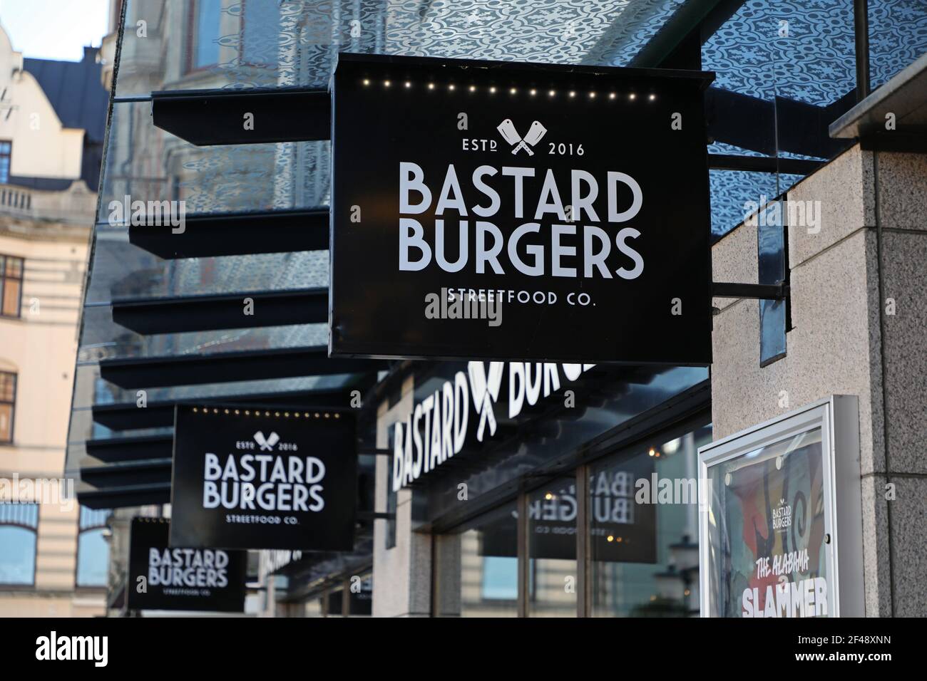 Bastard Burgers Is A Swedish Fast Food Chain That Serves Burgers Stock