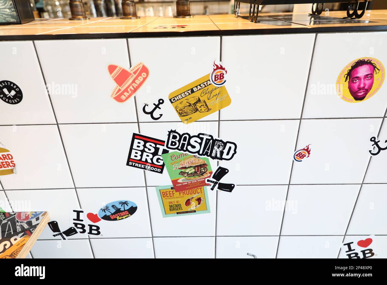 Bastard Burgers Is A Swedish Fast Food Chain That Serves Burgers Stock