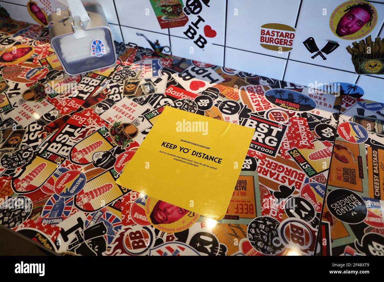 Bastard Burgers Is A Swedish Fast Food Chain That Serves Burgers Stock