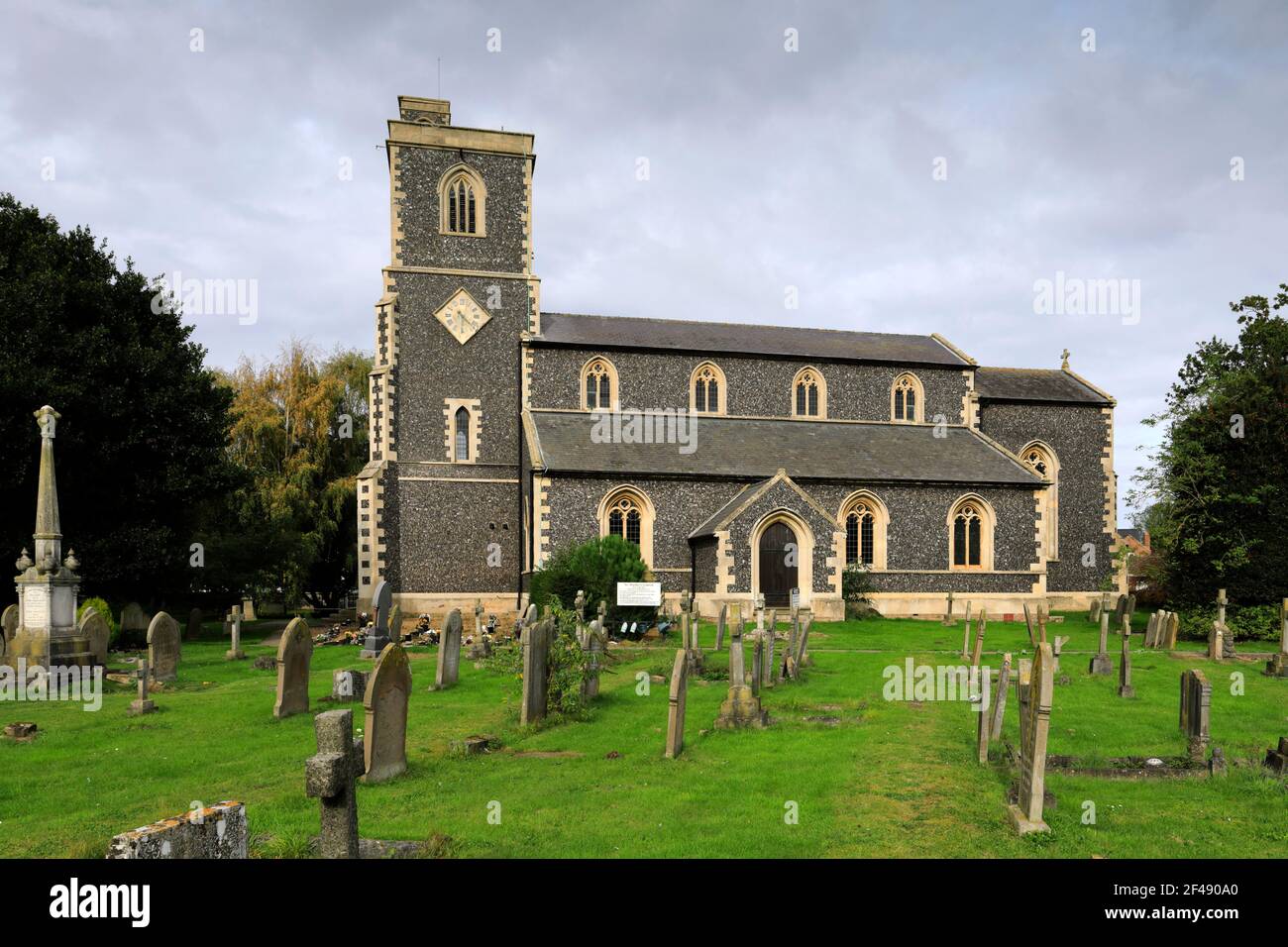 St Matthews church, Sutton Bridge village, South Holland district ...