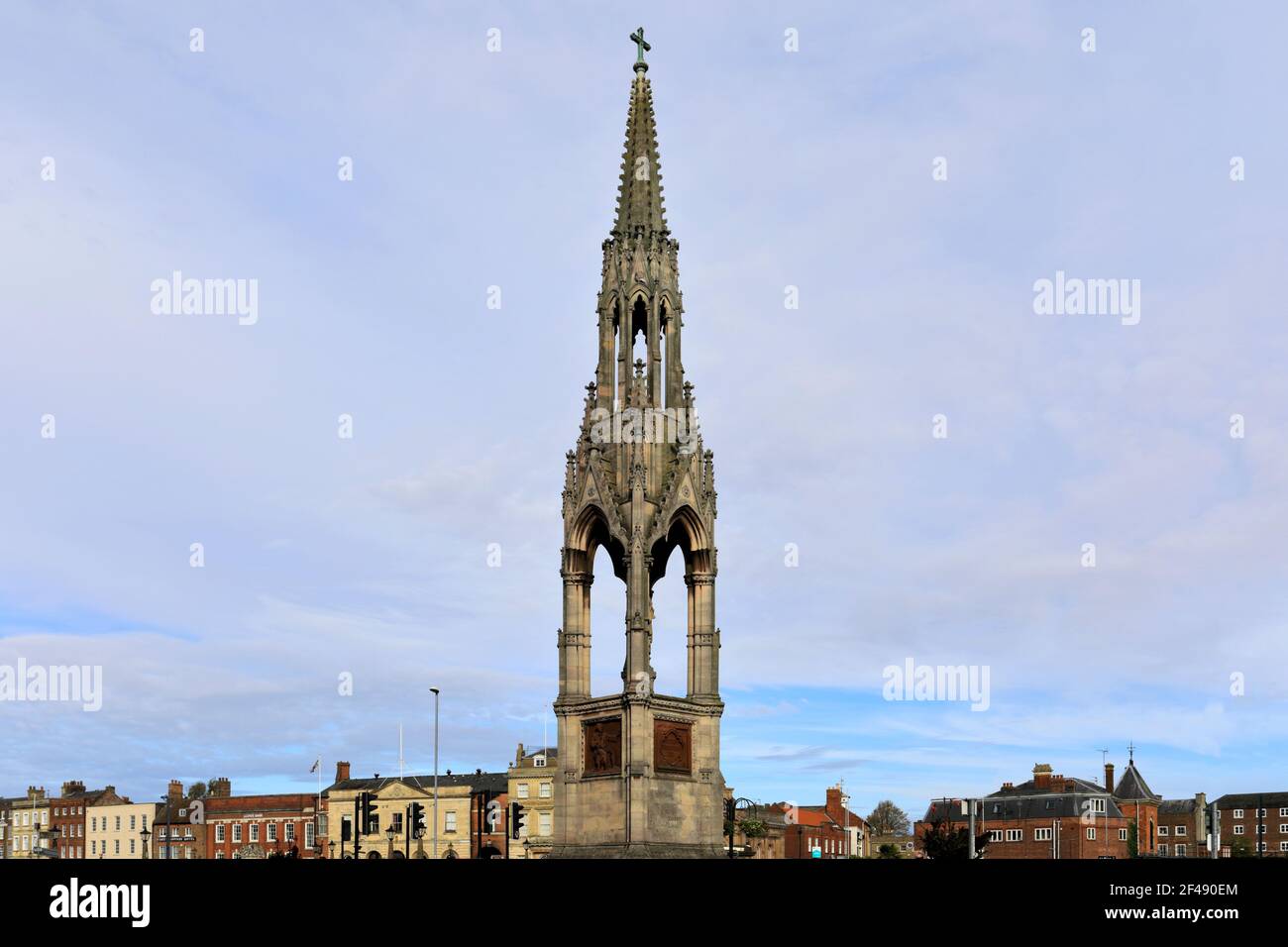 The Thomas Clarkson Memorial, Wisbech town, Cambridgeshire, England; UK ...