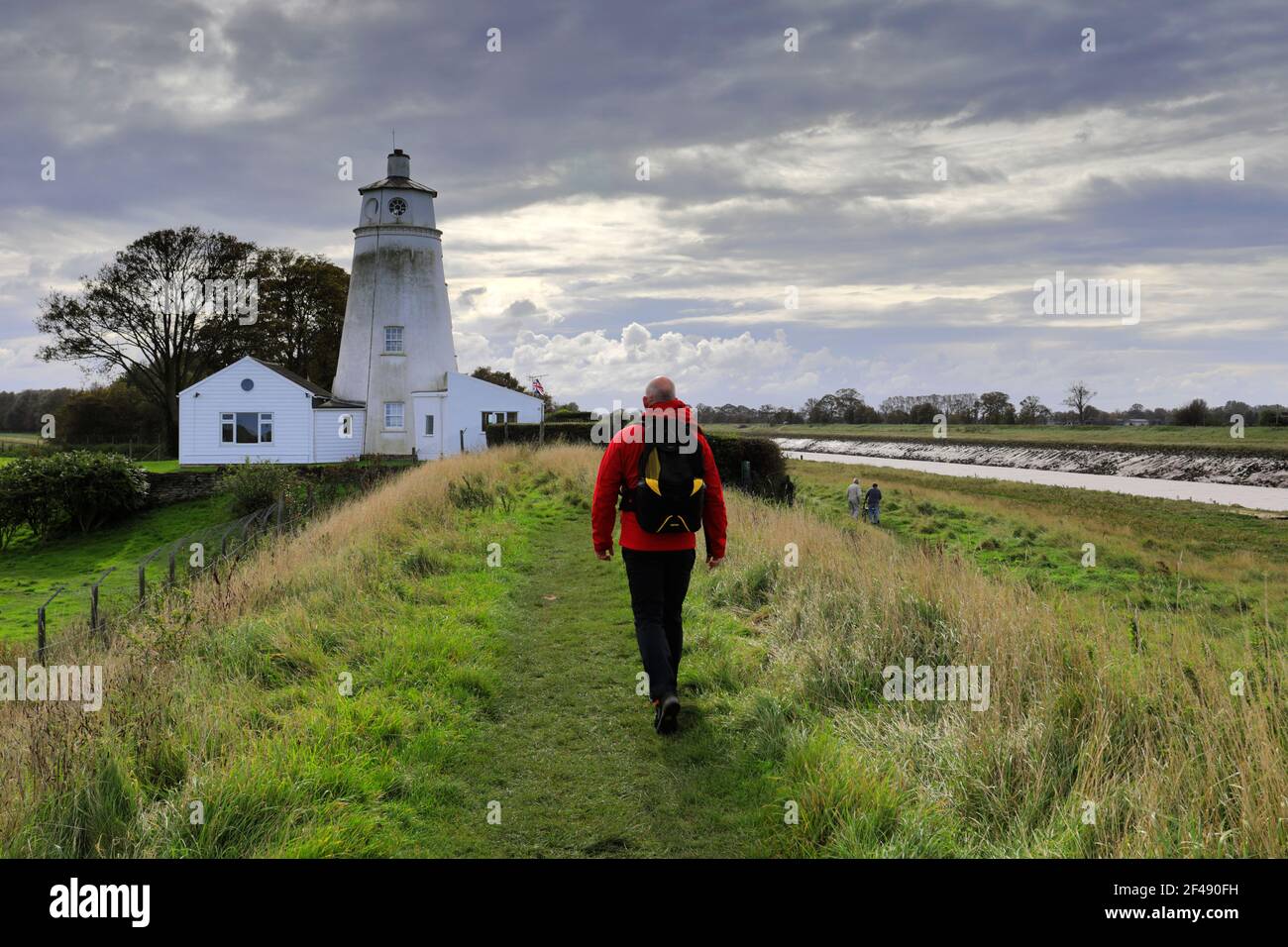 Walker at the Sir Peter Scott Lighthouse, known as the East Lighthouse ...