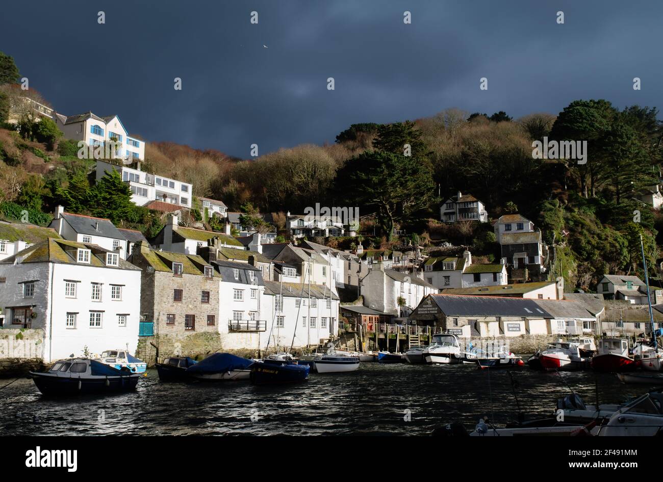 Polperro Harbour, Cornwall Stock Photo - Alamy