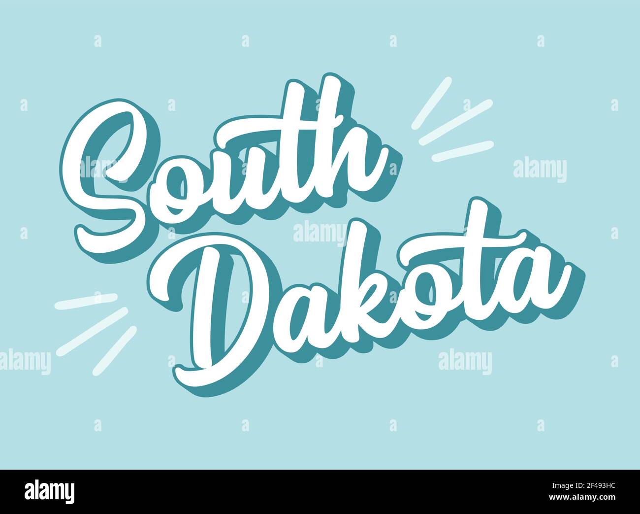 South dakota lettering Stock Vector Images - Alamy