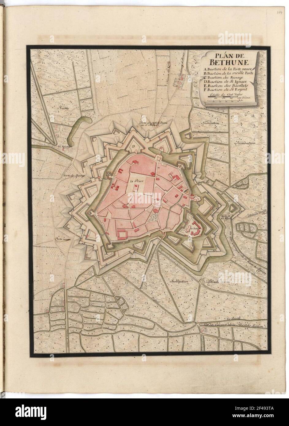 Plan of Bethune Stock Photo - Alamy