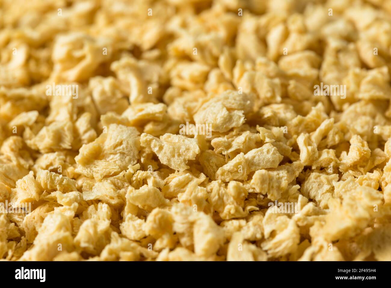 Raw Organic Textured Vegetable Protein TVP in a Bowl Stock Photo - Alamy