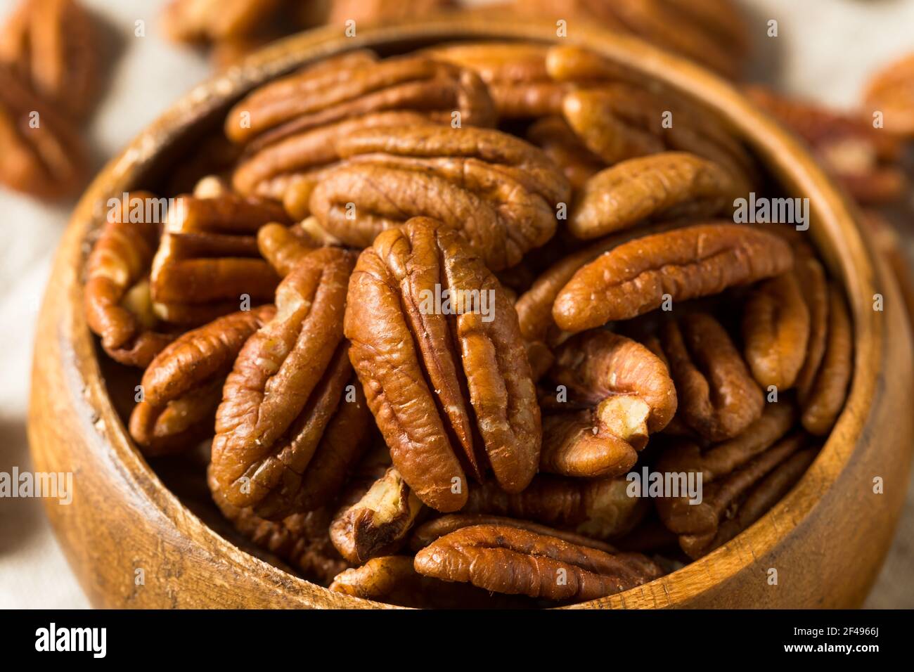Homemade Organic Shelled Pecans in a Bowl Stock Photo - Alamy