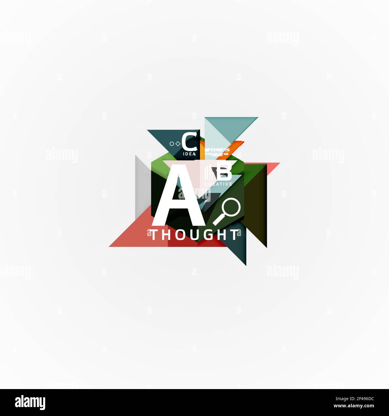 Geometric design abstract option infographics. Geometric design ...