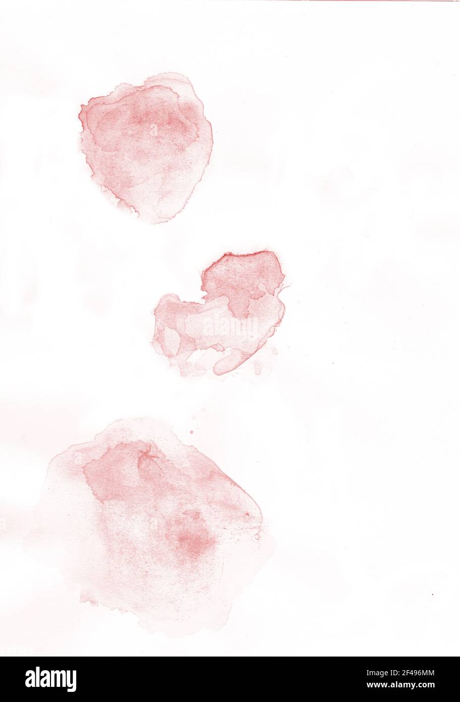 An abstract red watercolor splash on a white background Stock Photo - Alamy