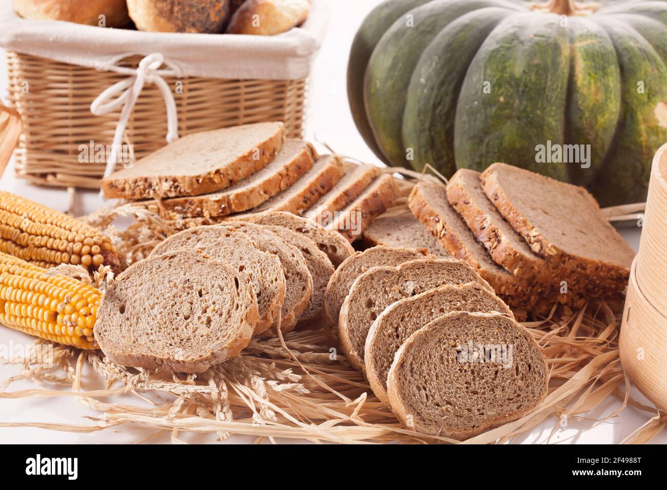 natural bread with cereal grains Stock Photo - Alamy