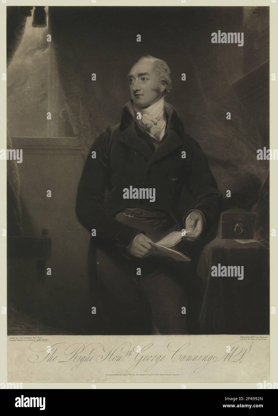 Portrait of George Canning Stock Photo - Alamy