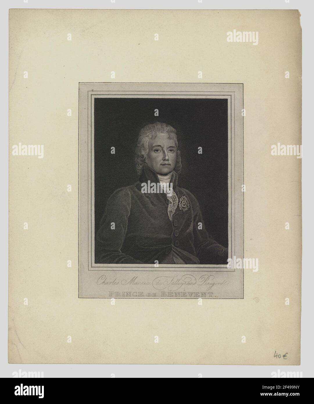 Portrait of Talleyrand Stock Photo - Alamy