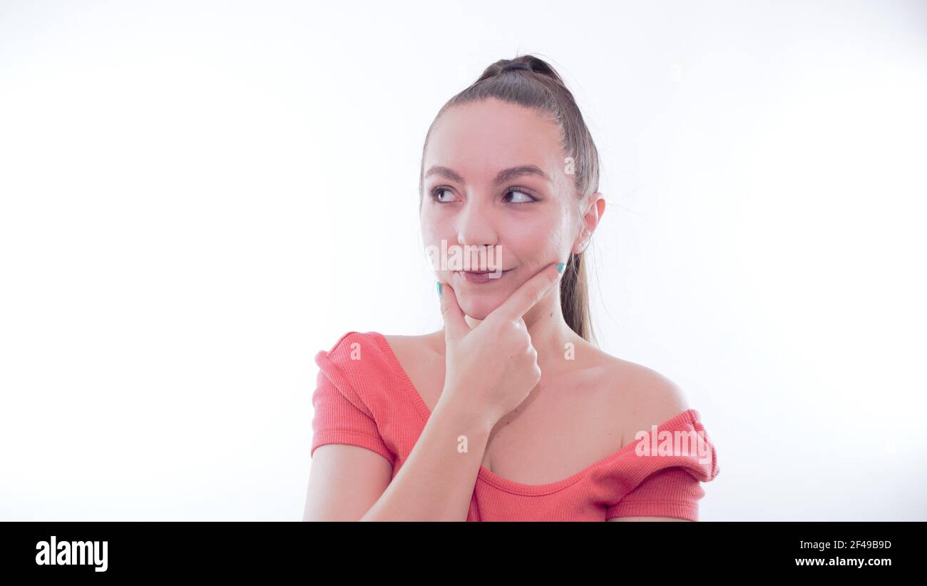 Studio portrait woman expressions hi-res stock photography and images ...