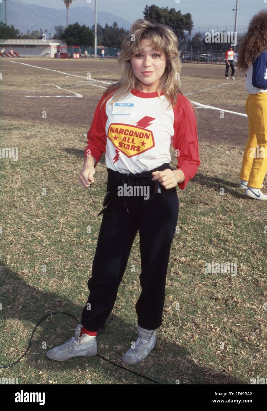 EG Daily at Narconon's 12th Annual Celebrity Softball Game on September 28, 1991 at the Tom ...