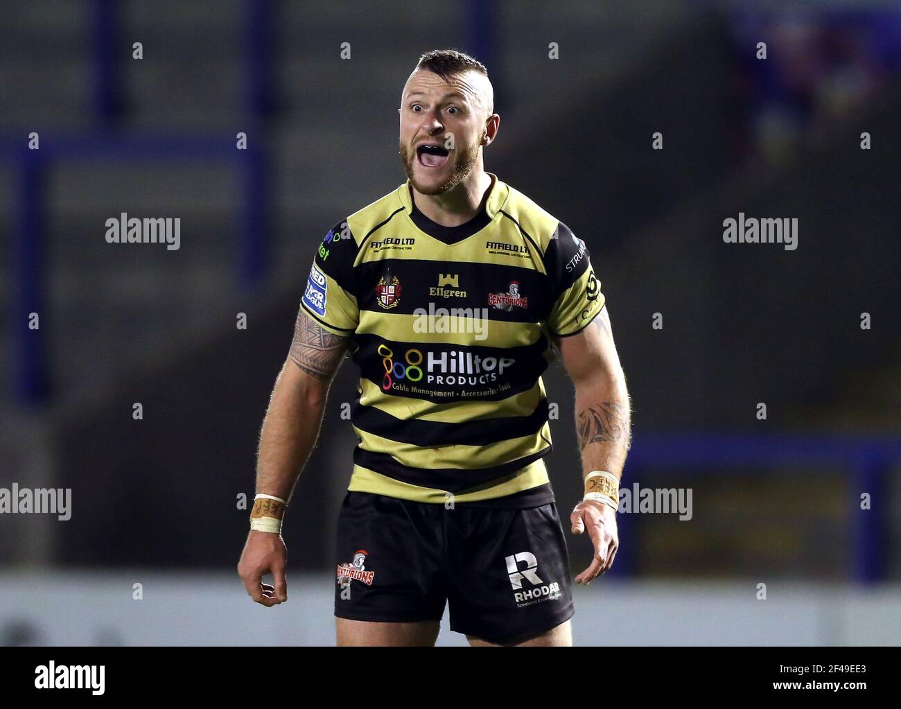 Leigh Centurions' Adam Sidlow during the Chris Hill Testimonial match ...