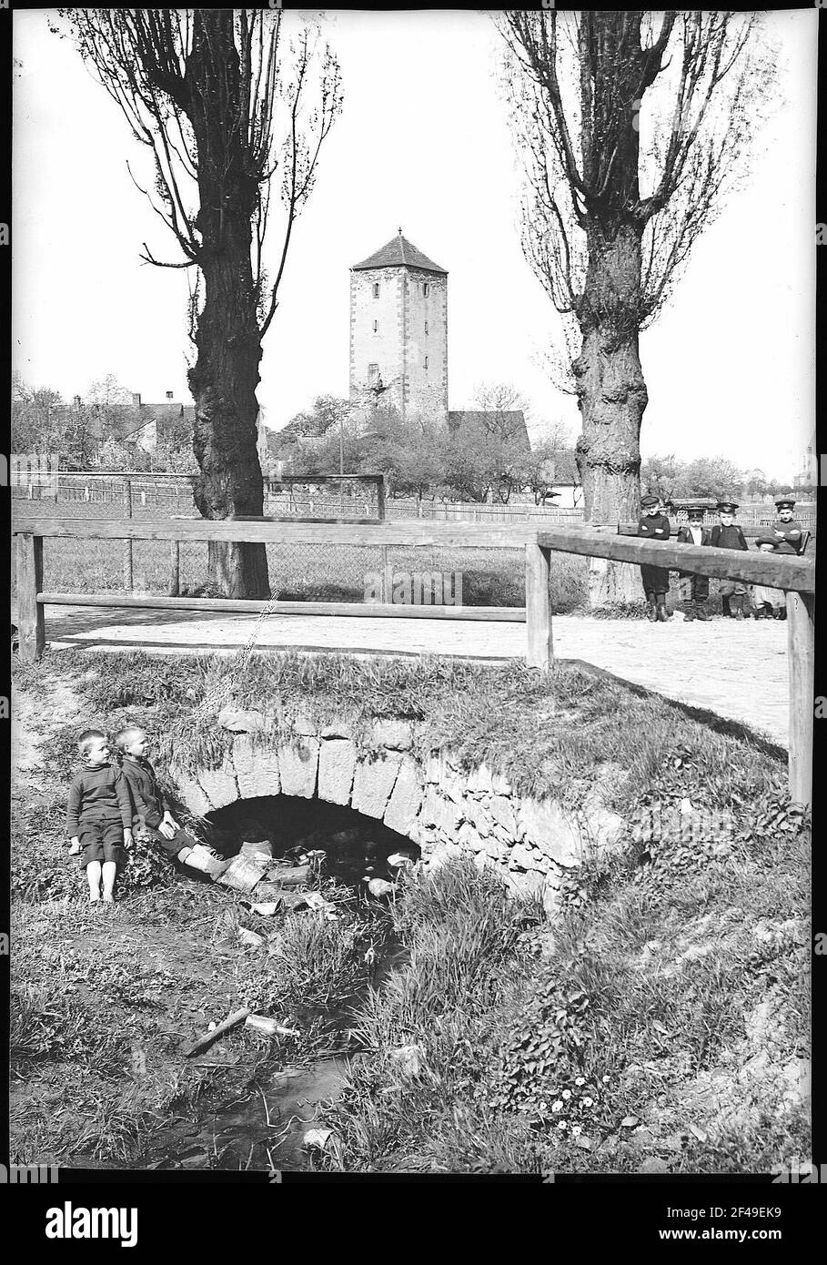Geithain. View to the powder tower Stock Photo - Alamy