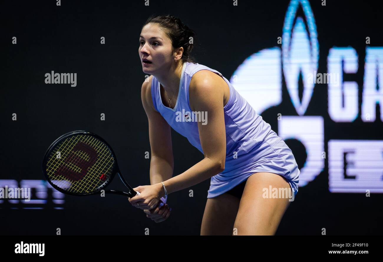 Margarita Gasparyan of Russia during the quarter-final at the 2021 St ...