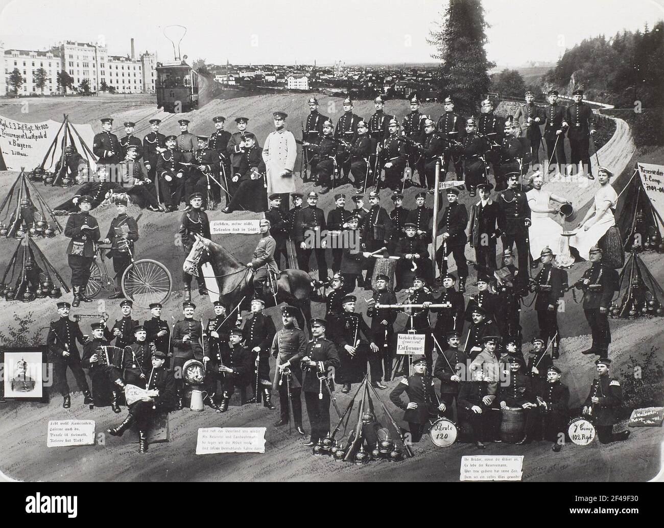 Reminder of the 7th Company of the Royal Saxon Infantry Regiment No ...