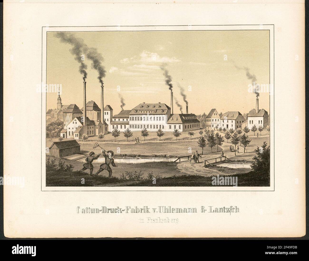 Cattun Print Factory v. Uhlemann & Lantzsch in Frankenberg Stock Photo ...