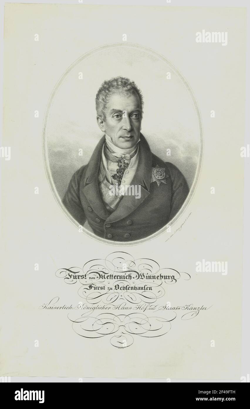 Portrait of Klemens Wenzel Lothar of Metternich Stock Photo - Alamy