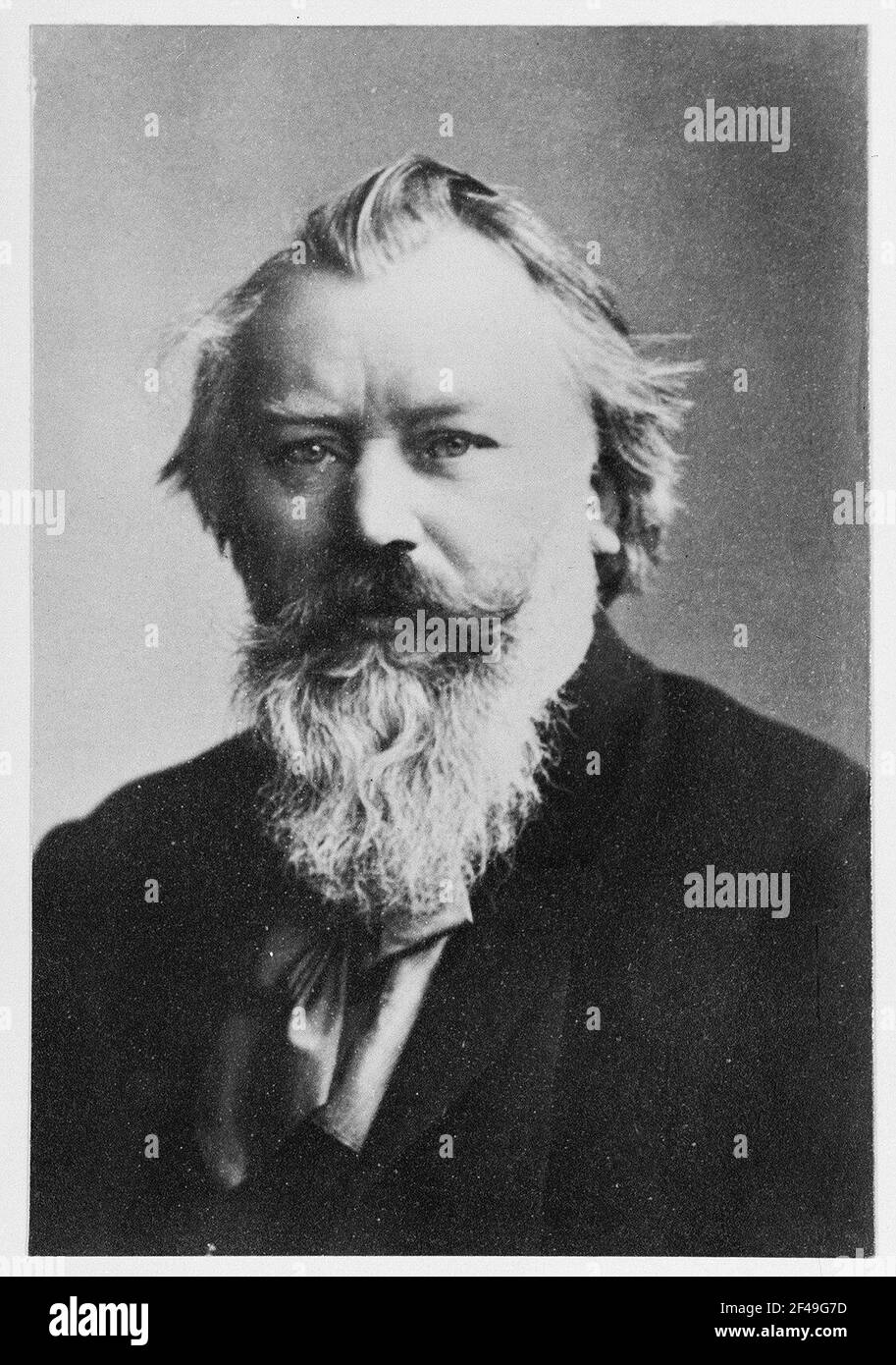 Portrait of Johannes Brahms Stock Photo - Alamy
