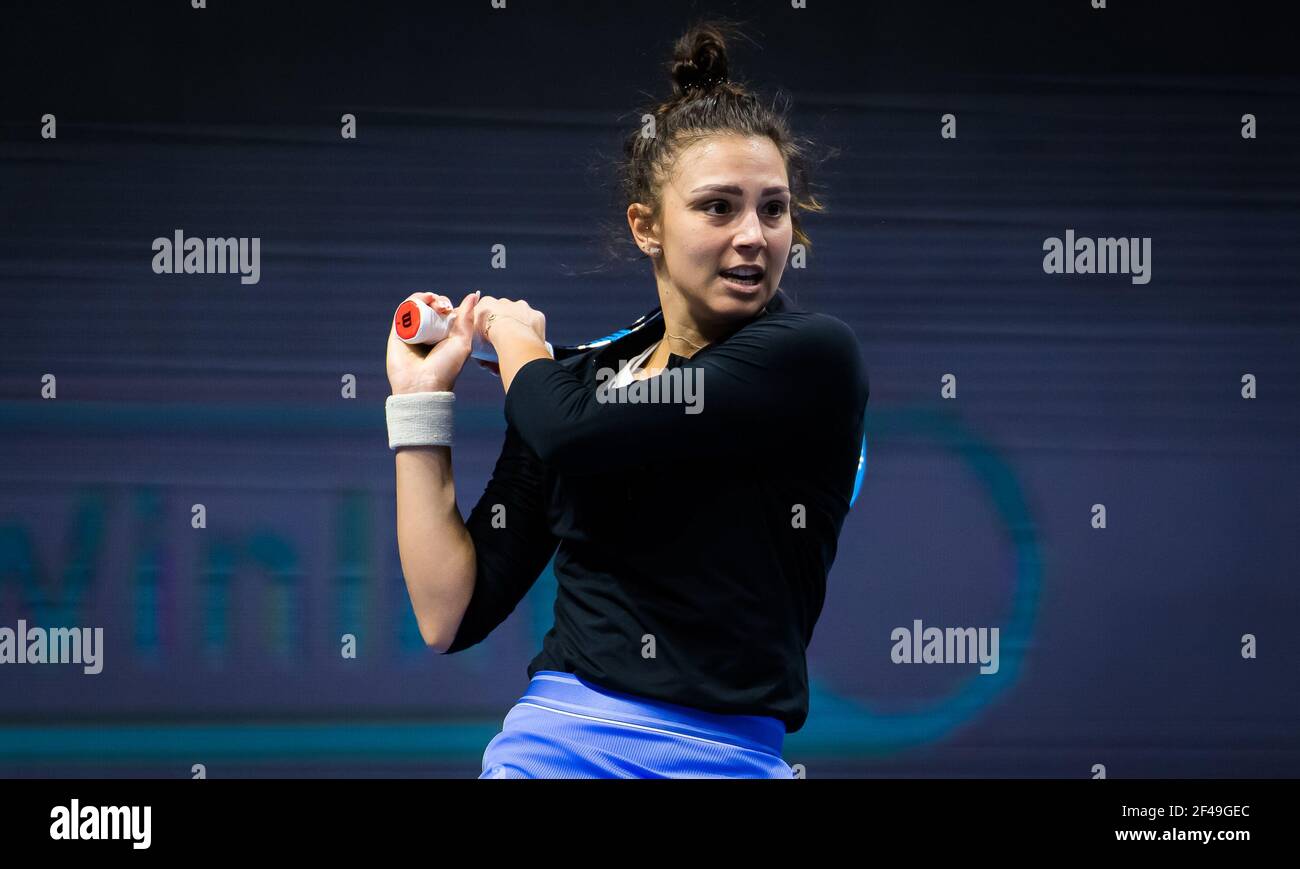 Jaqueline Cristian of Romania during the quarter-final at the 2021 St ...