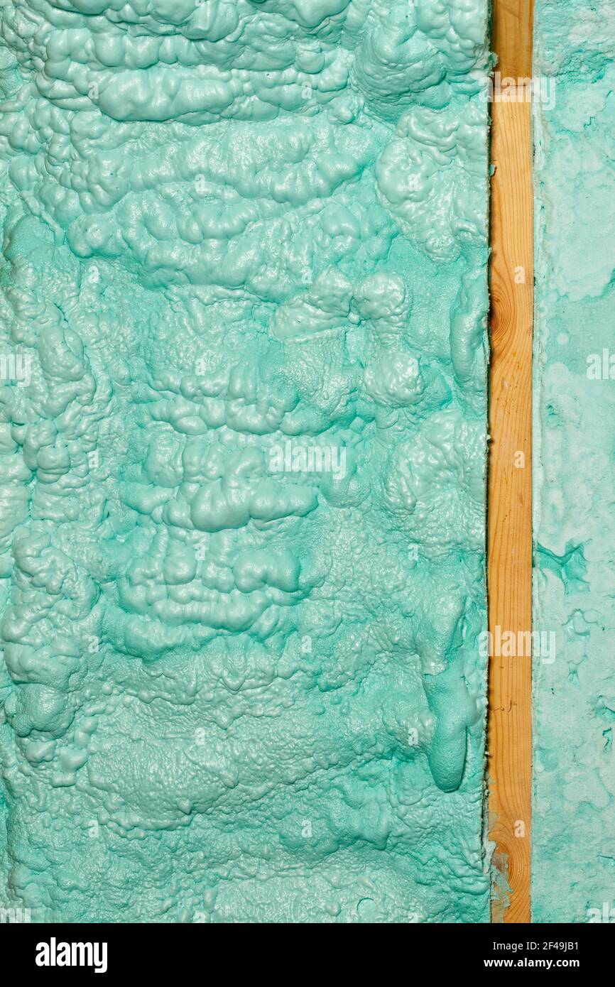Texture and background of a wall made of ecological construction foam ...