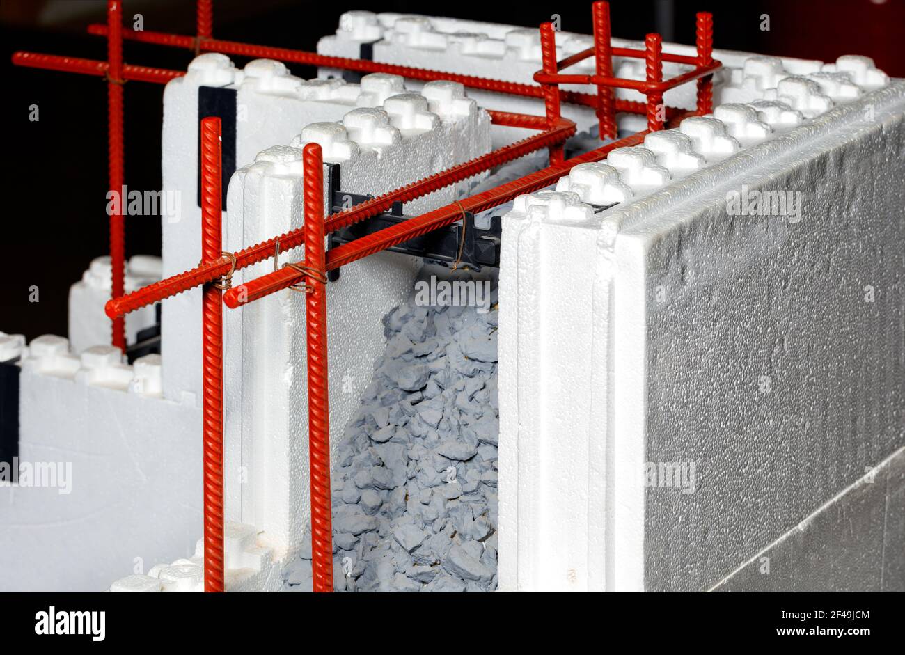 The diagram shows the use of metal reinforcement in conjunction with ...