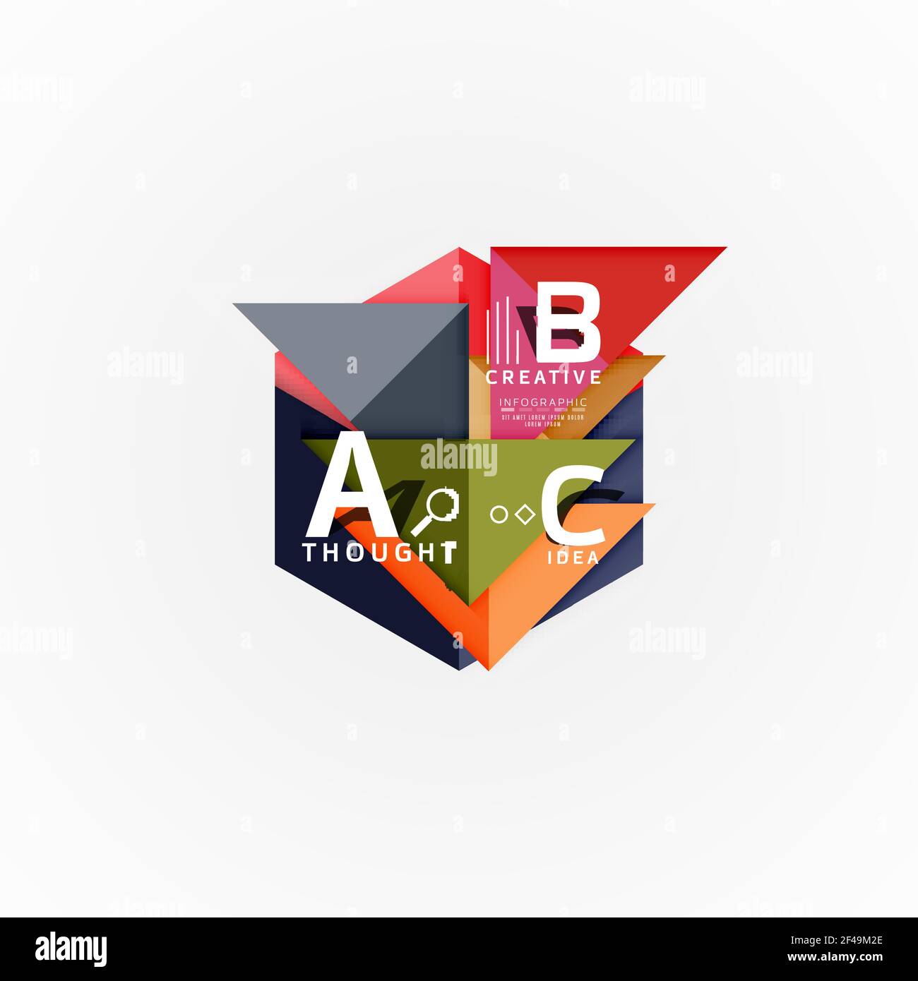 Paper option steps diagram infographic layout. Paper option steps ...