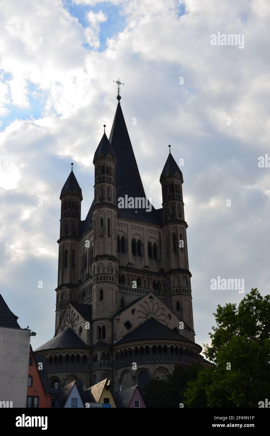 view of Cologne, old and modern architecture Stock Photo - Alamy
