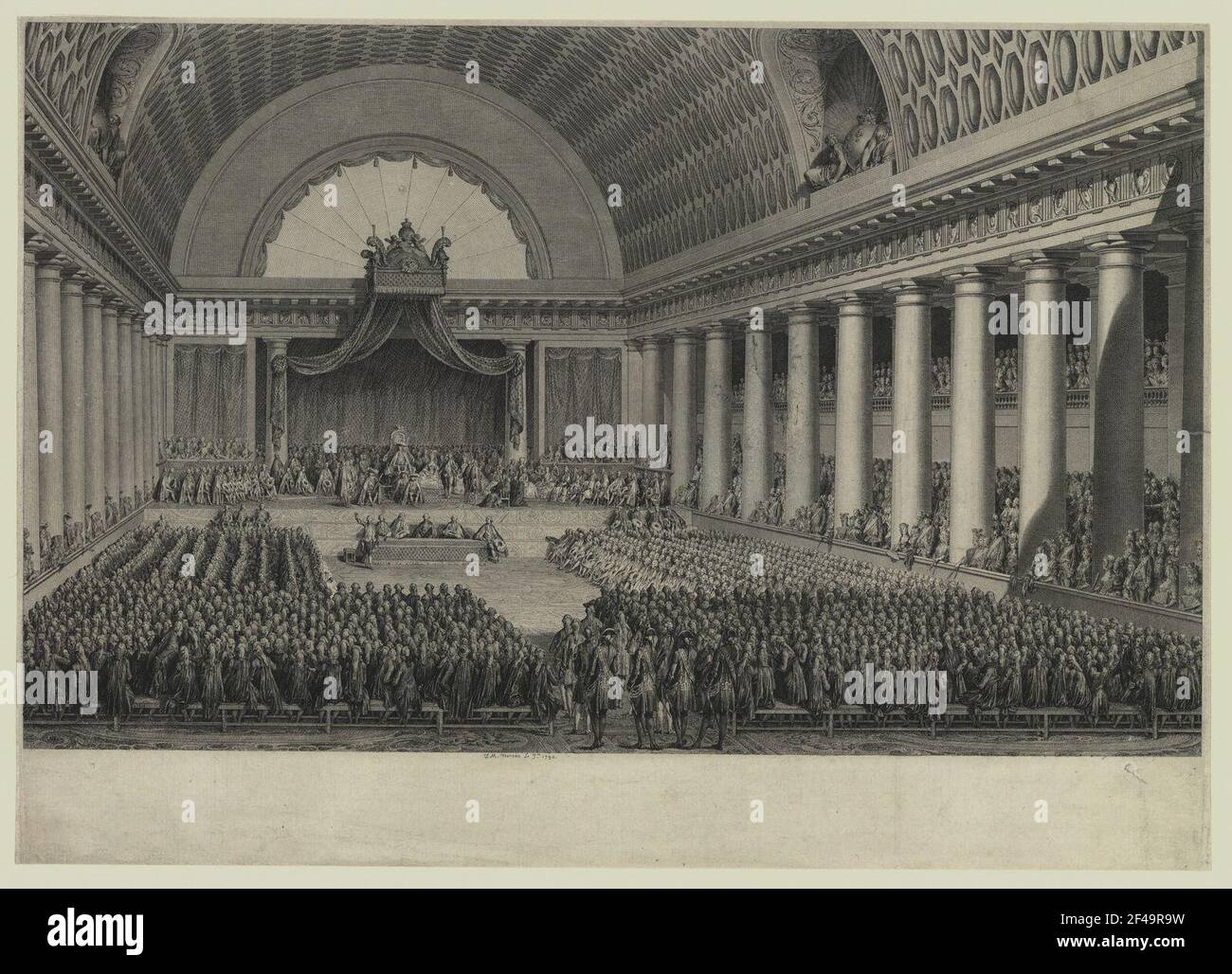 Opening of the general stands by Louis XVI. On May 5, 1789 Stock Photo ...