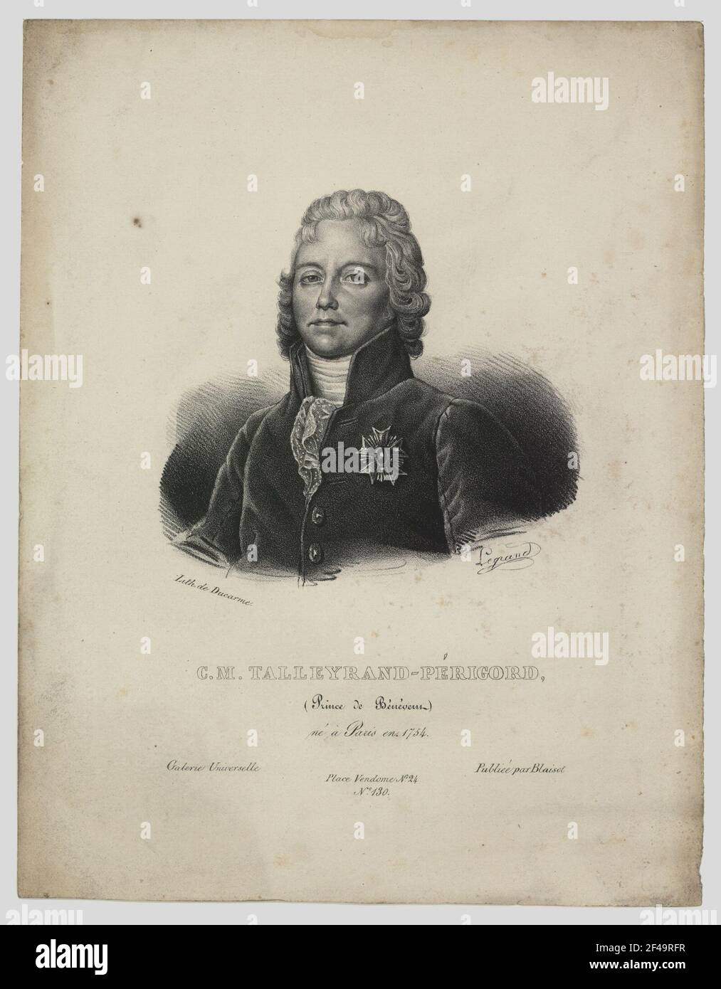 Portrait of Talleyrand Stock Photo - Alamy