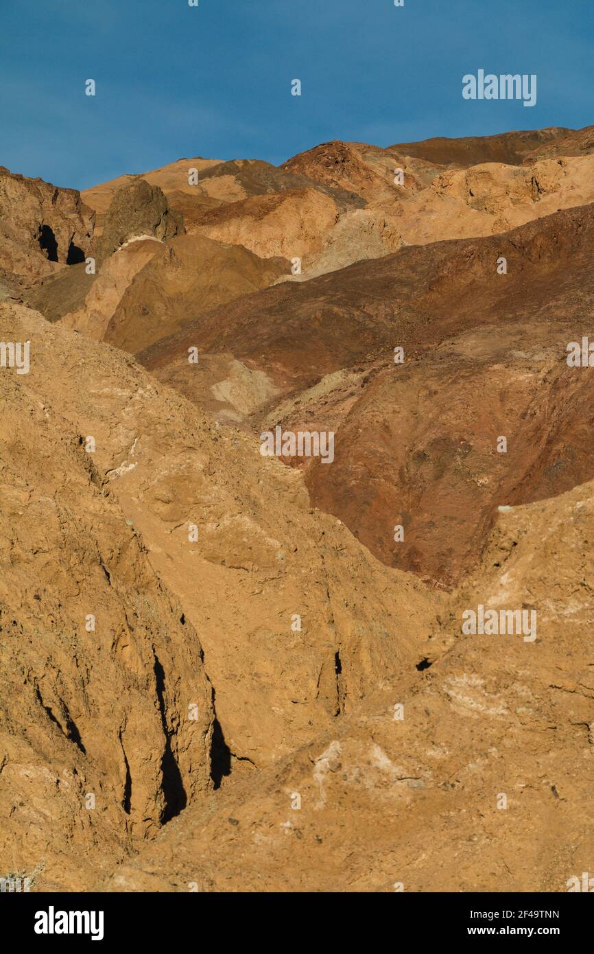 Landscape view of The Artist's Palette in Death Valley Stock Photo - Alamy