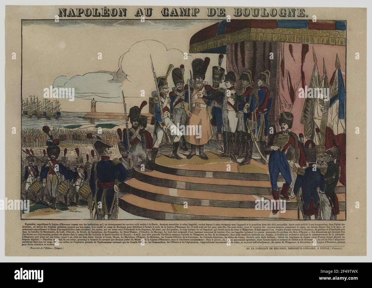 First presentation of the Order of Honor Legion by Napoleon Stock Photo ...