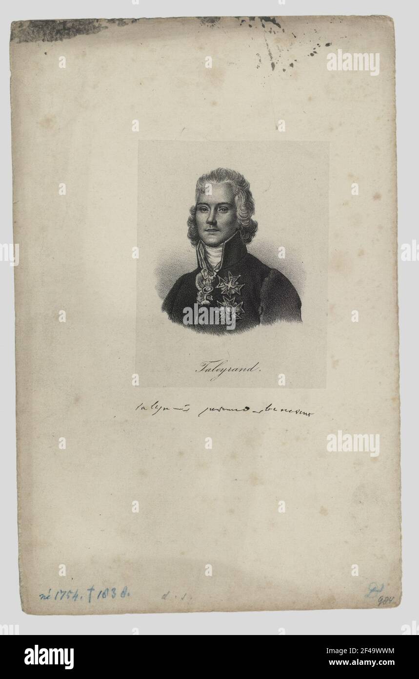 Portrait of Talleyrand Stock Photo - Alamy